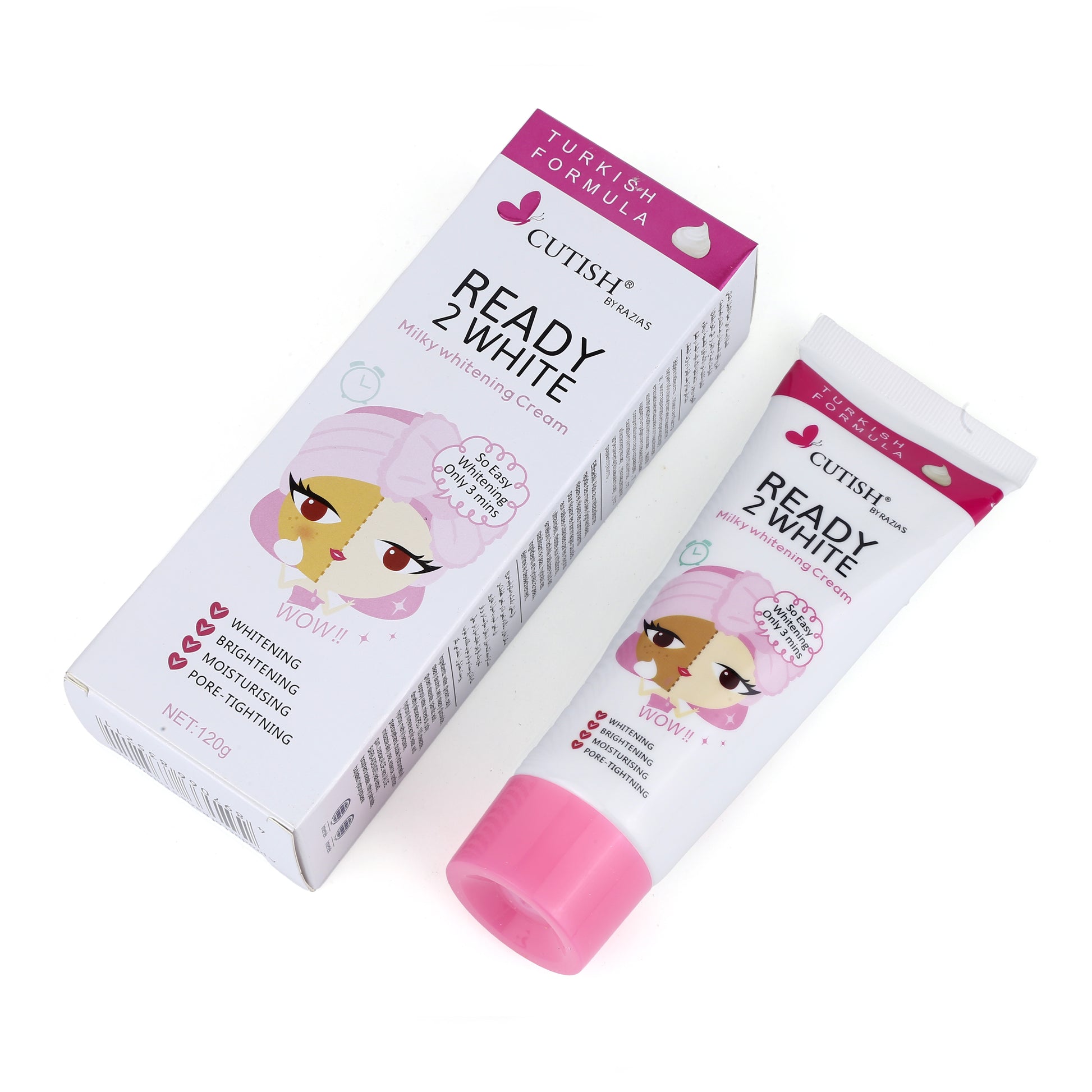Ready 2 White Milky Whitening Cream – www.cutishbyrazias.com